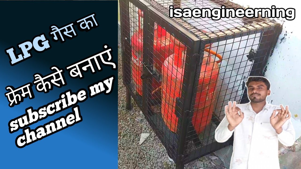 How to install gas cylinderoutside kitchen safely/gas cylinder stand # ...