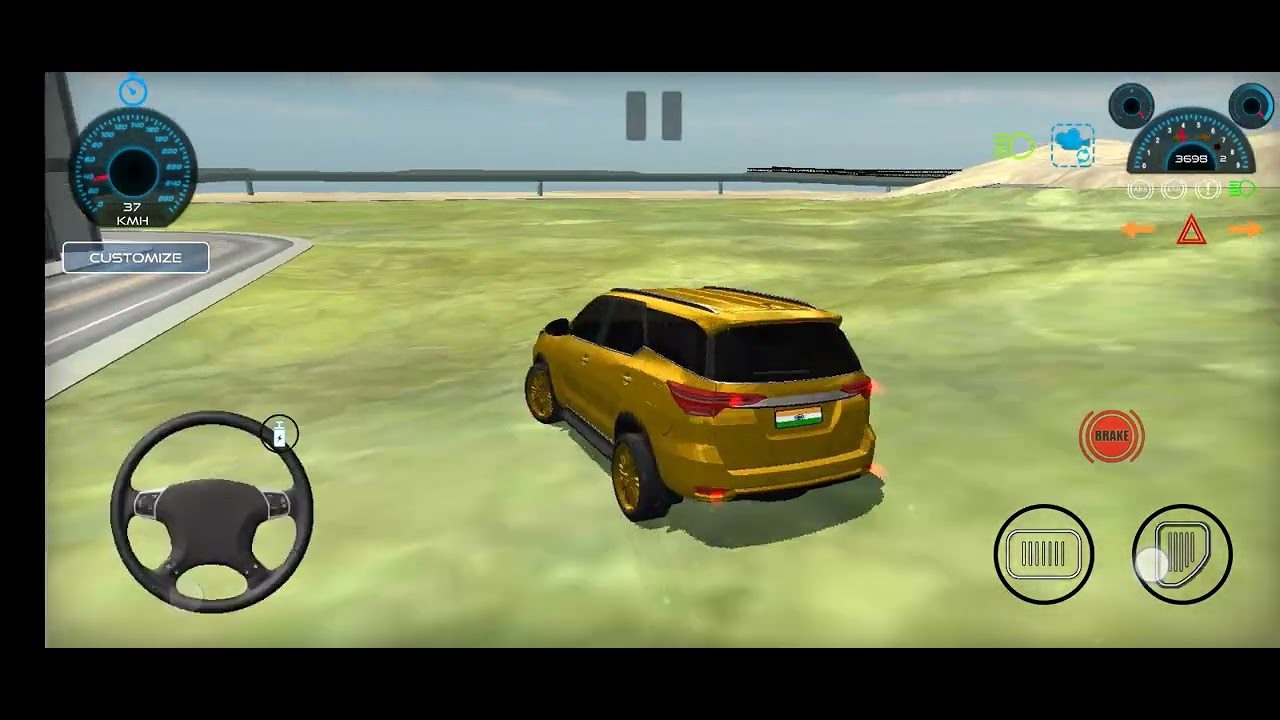Fully modified Fortuner gold driving in dubai#indian #race #drift # ...
