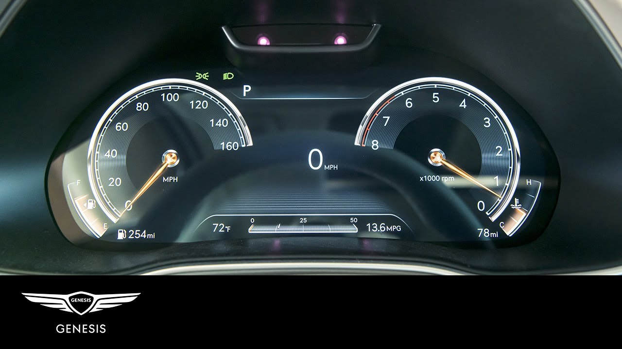 Digital Instrument Cluster | Genesis G80 and GV80 | How-To | Genesis ...