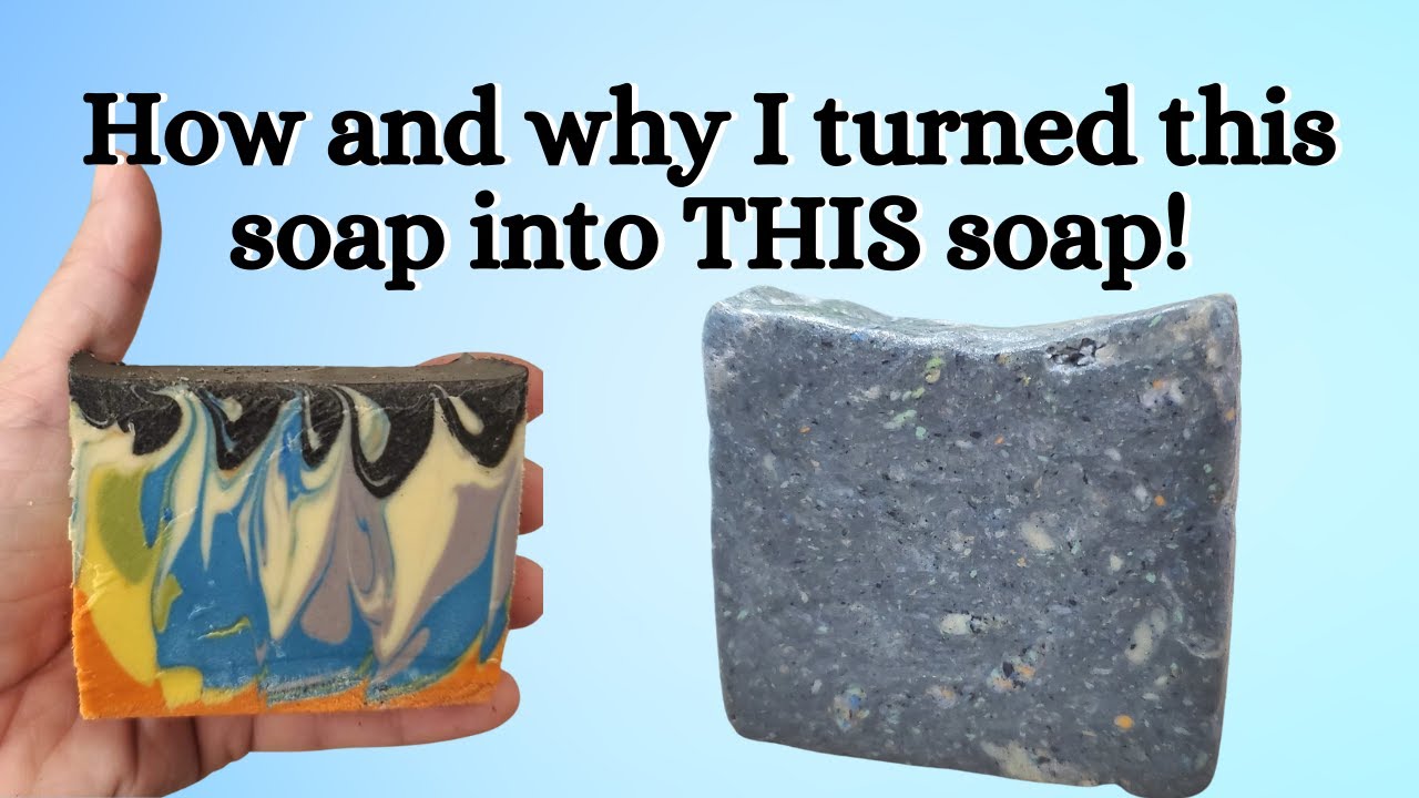 Soap Rebatching of Lye Heavy Colorful Soap Unscented mica colored Stone ...