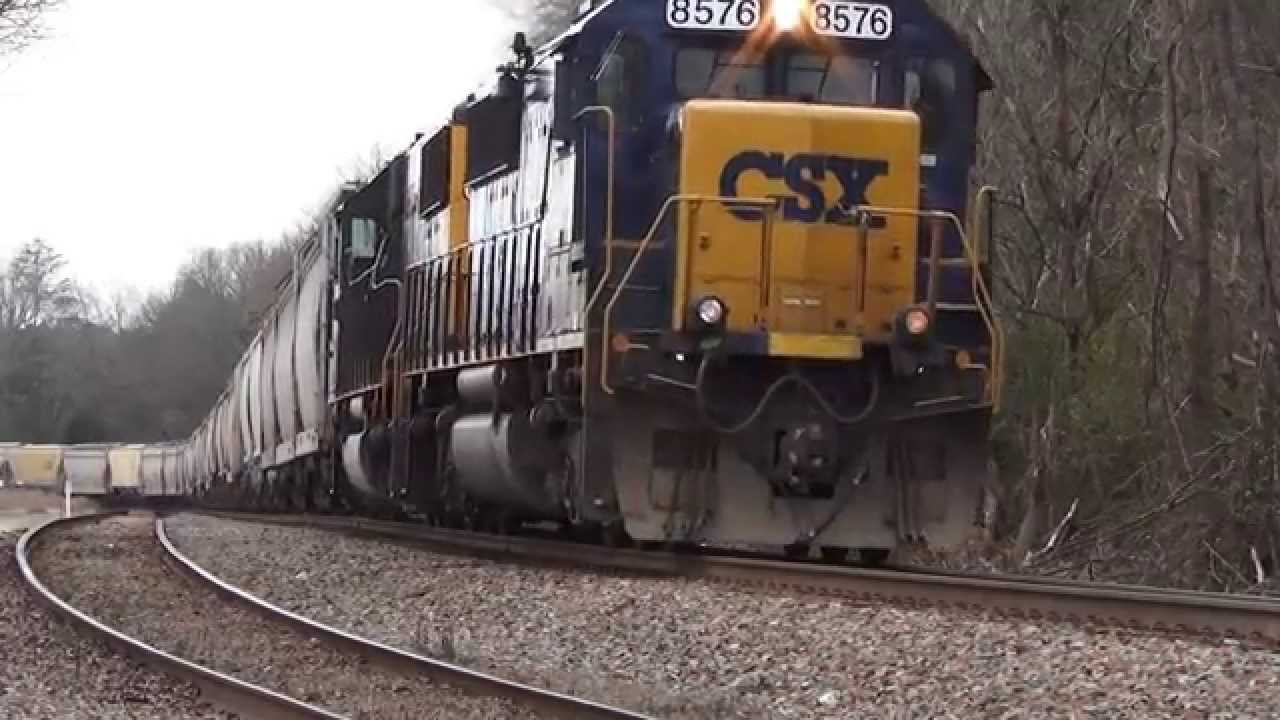 CSX: "Grain-Xpress" thru Roebuck SC - YouTube