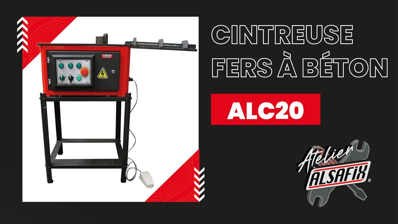 Atelier Alsafix #3 - La cintreuse pour barres d'armature ALC20🔥 - YouTube