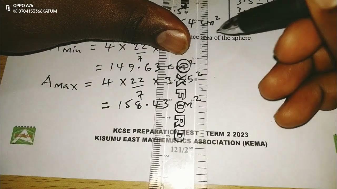 ERRORS AND APPROXIMATIONS. PERCENTAGE ERROR IN THE SURFACE AREA OF A SPHERE - YouTube