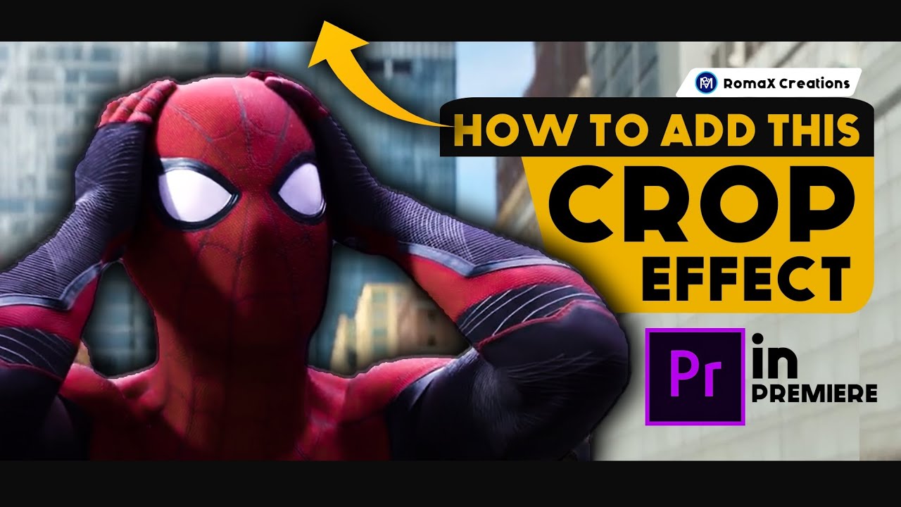 🔥How to Add Crop effect for video only use Adobe Premiere pro ...