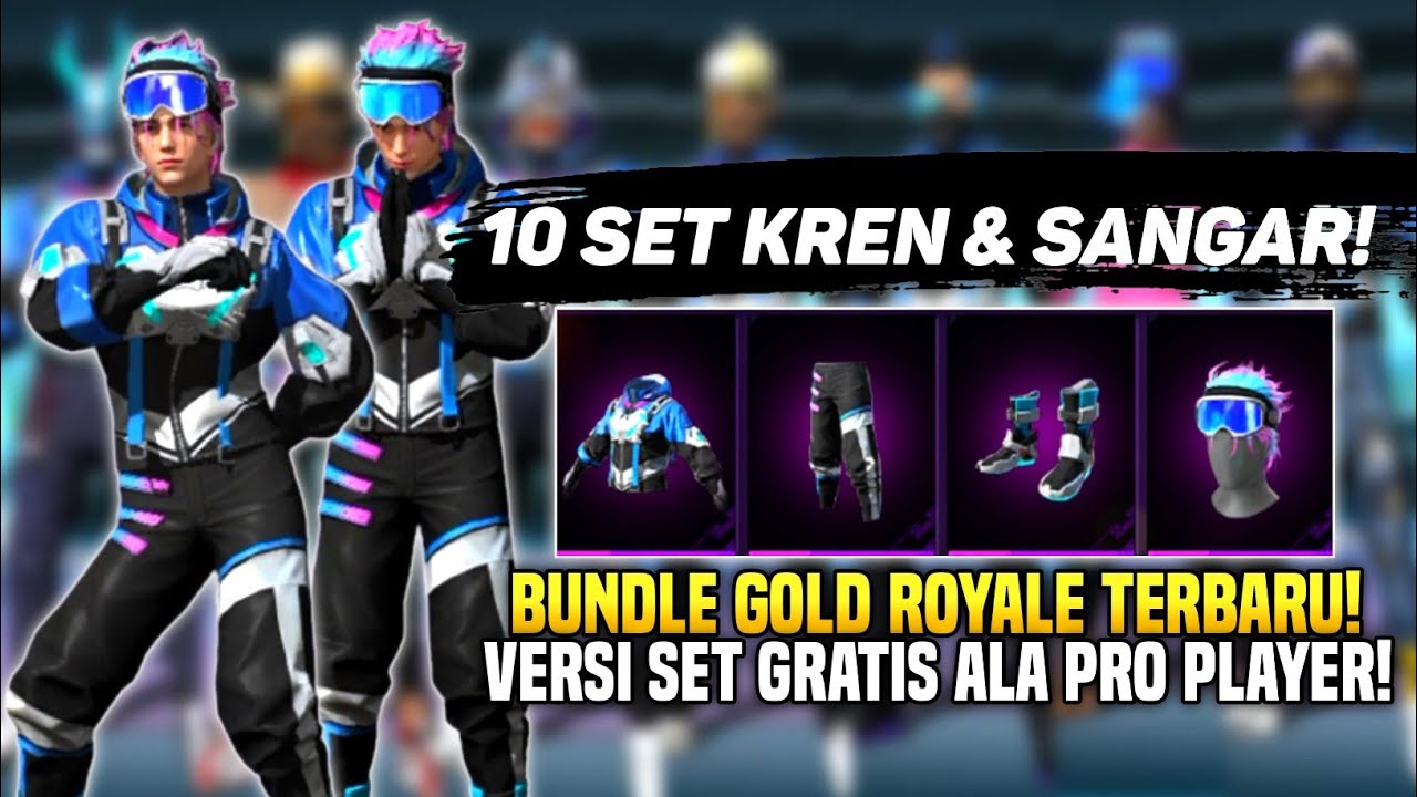 10 KOMBINASI SET FF KREN DAN SANGAR🔥 BUNDLE GOLD ROYALE TERBARU 2023 ...