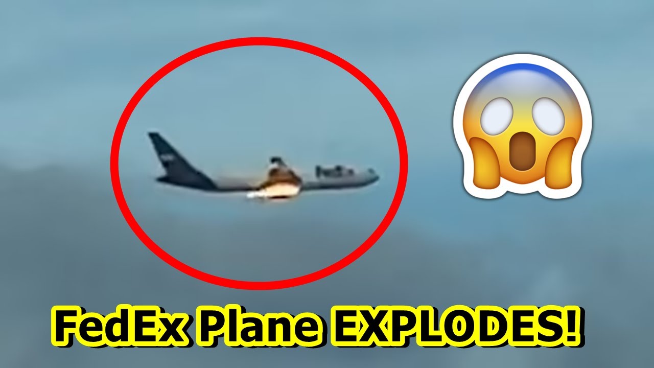 Horror as FedEx aircraft EXPLODES into gigantic fireball after takeoff ...