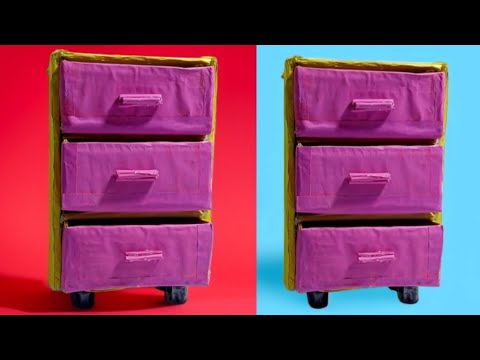 How to make a Paper Doyer / Diy Paper Almari / Unique Paper Craft - YouTube