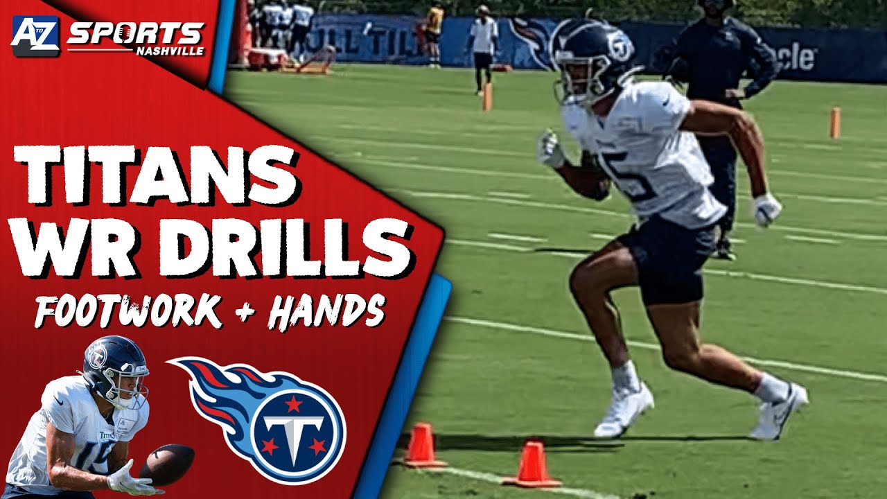 Titans WRs Prepare for Monday Night Football with Footwork & Hands ...