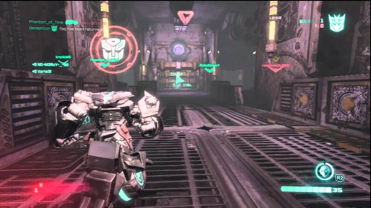 Capture The Flag In Bowels- Transformers Fall Of Cybertron Multiplayer ...