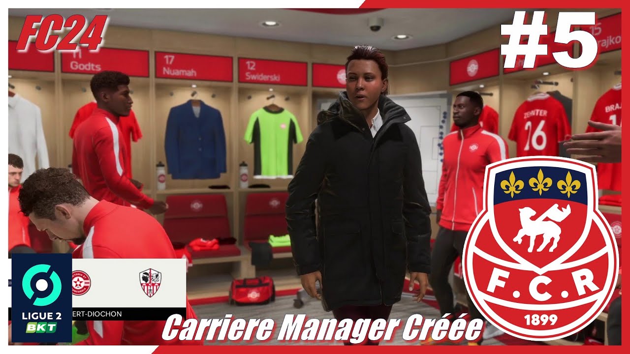FC24 CARRIÈRE MANAGER AVEC LE FC ROUEN #5 LES VICTOIRES S'ENCHAINE 🔴⚪👿 - YouTube