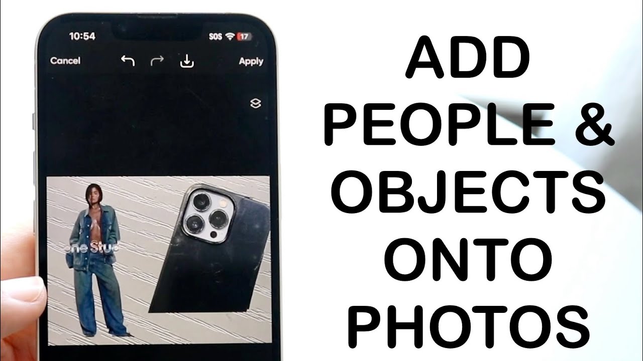 How To Add People/Objects Into a Photo On iPhone! (2024) - YouTube