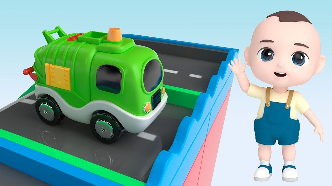Animation for early education: color car toys, recognize vehicles and ...