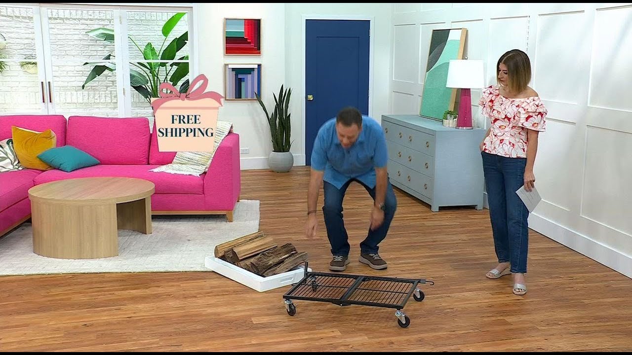 Origami Rolling Shelf Dolly with Handle - YouTube