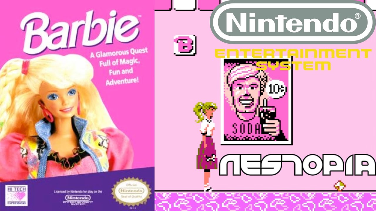Barbie (1991) Nintendo Entertainment System (NES) Gameplay in HD ...