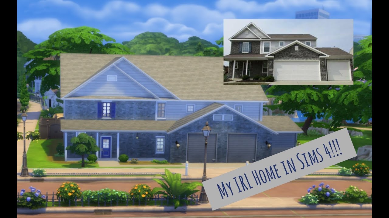 My IRL Home (IT ACTUALLY MATCHES!) // Sims 4 Speed Build Challenge ...