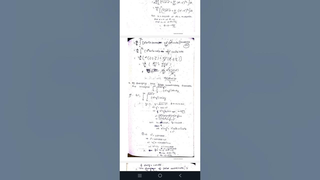 multiple integrals-1 important questions with answers| degree and btech| vector calculus|#5thsem ...