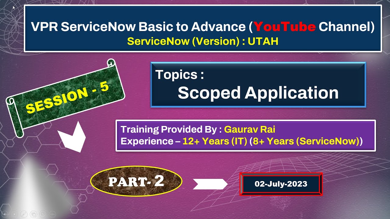 Session-5 (Part-2) | Application Scope | Creating the scope | App ...