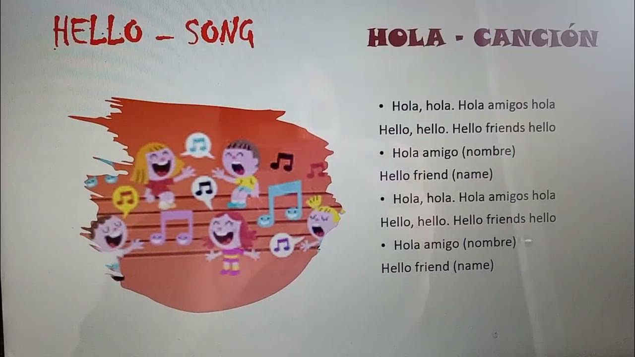 Hello song Hola canción - YouTube