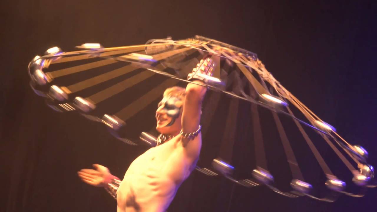 Acrobat and fighter on the stage - YouTube