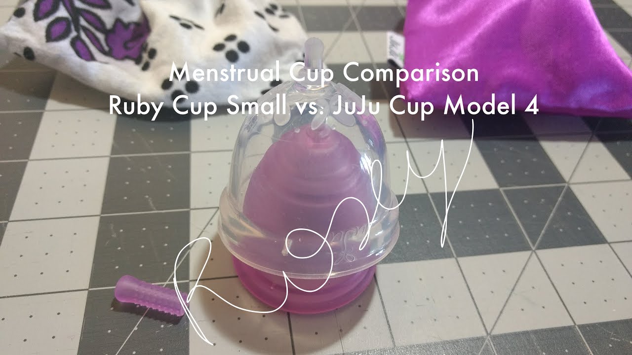 JuJu Cup Model 4 vs. Ruby Cup Small (Menstrual Cup Comparison) - YouTube