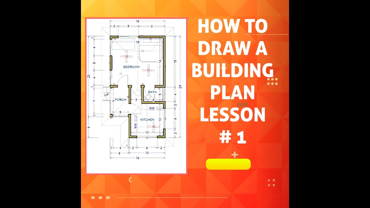 HOW TO DRAW A BUILDING PLAN STEP-BY-STEP #1 - YouTube