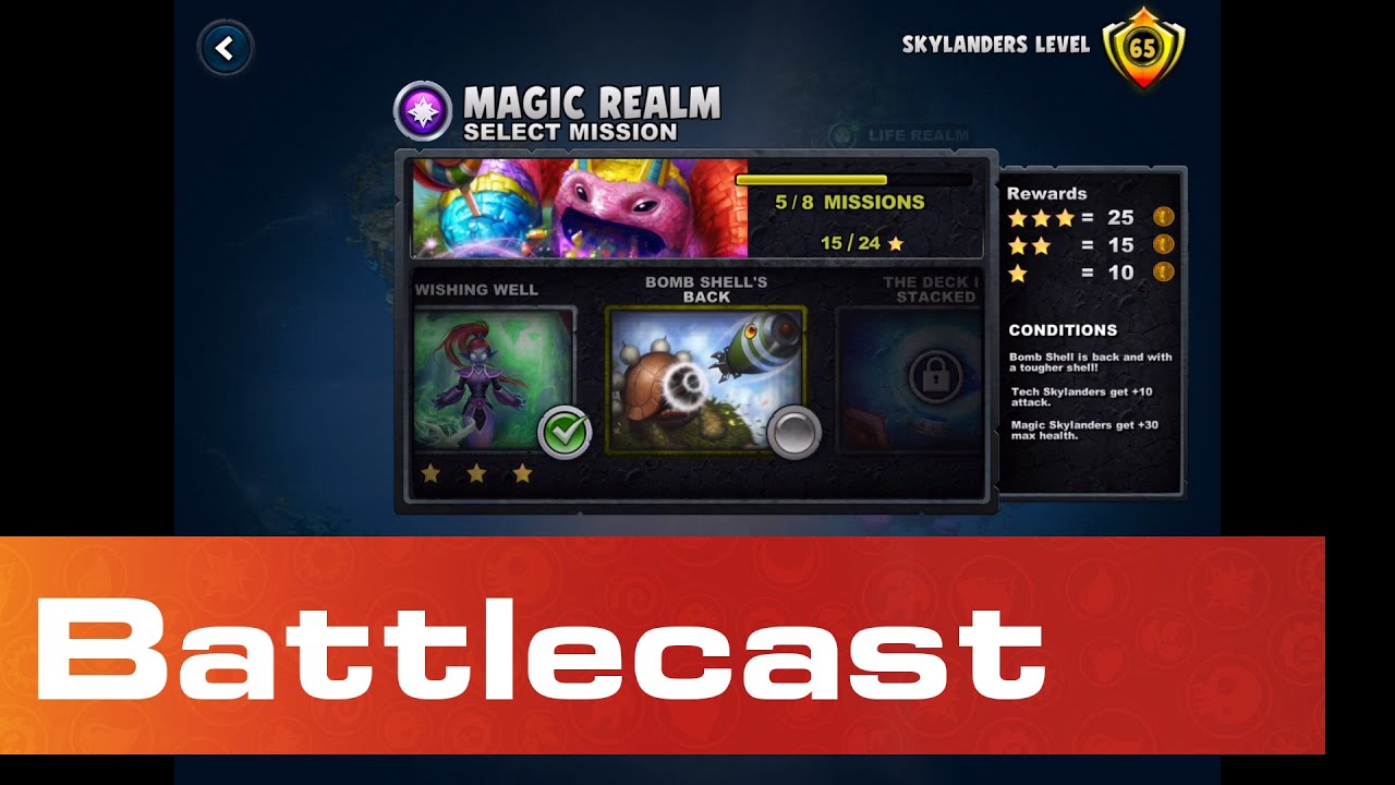 Skylanders Battlecast Story Mode - Magic Mission 6 - Bomb Shell's Back ...