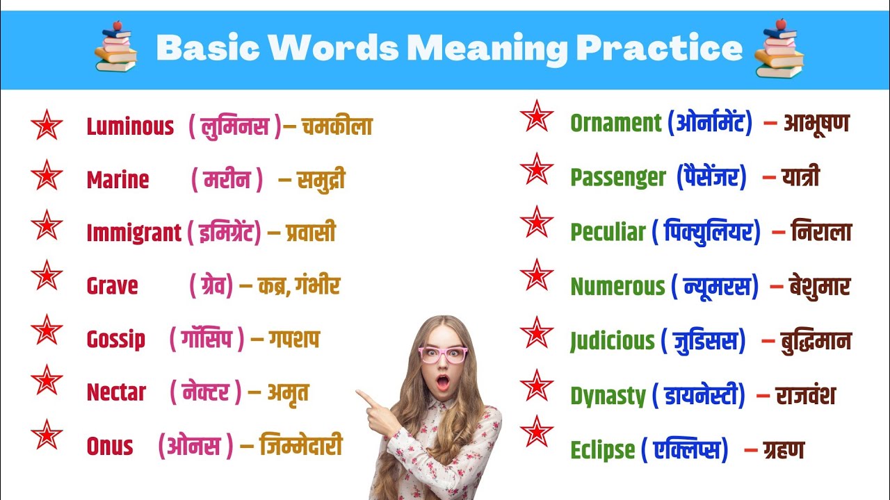 Word Meaning Practice | English Meaning | Dictionary Word | Learn ...