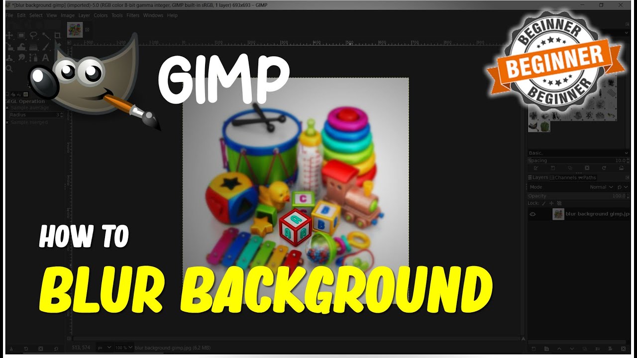 Gimp How To Blur Background YouTube Gimp How To Blur Background YouTube