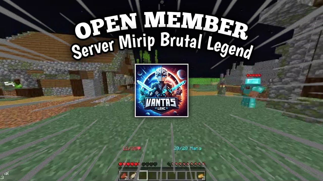 OPEN MEMBER SERVER MIRIP BRUTAL LEGEND!!!! [Java Only] | Minecraft Indonesia - YouTube