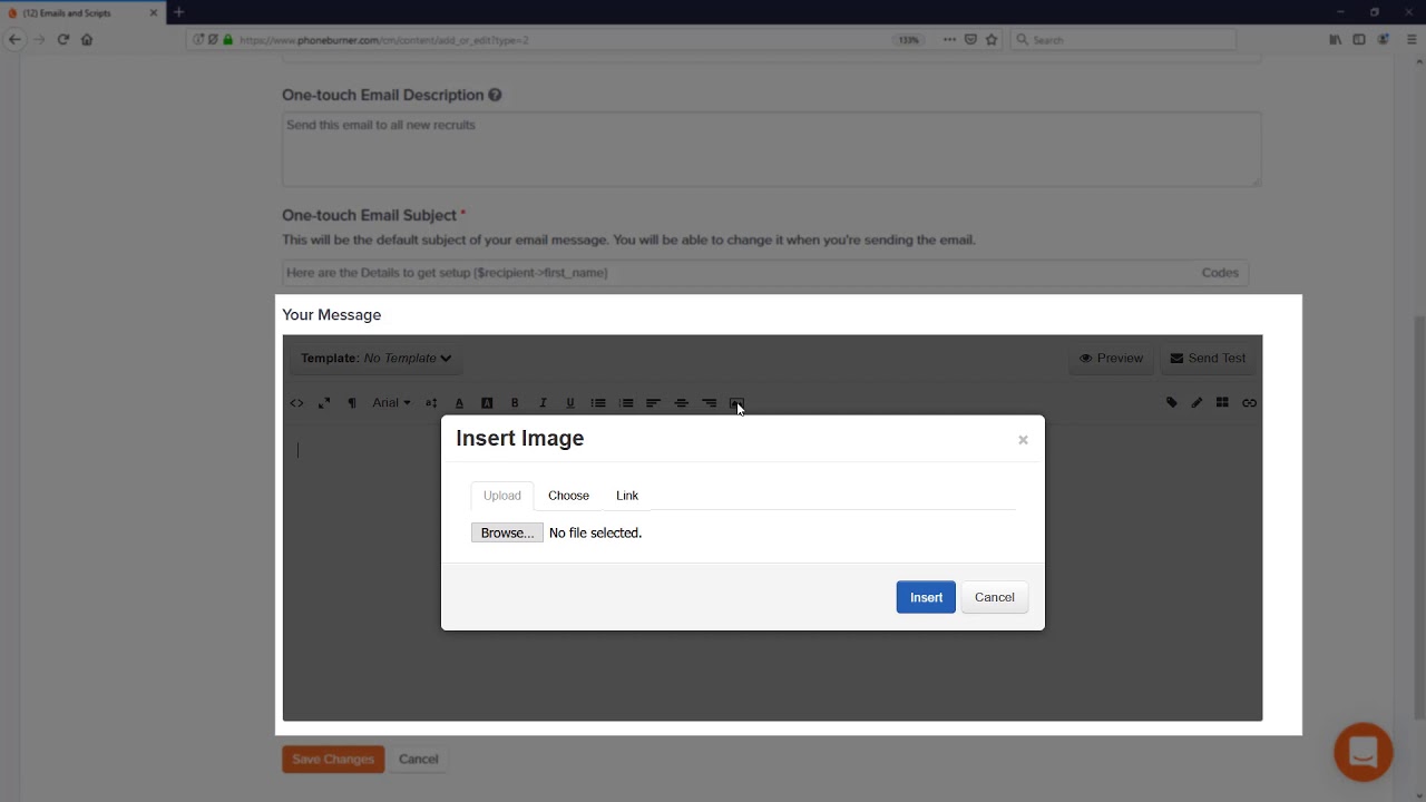 PhoneBurner One-Touch Emails | How to Create a One-Touch Email in ...