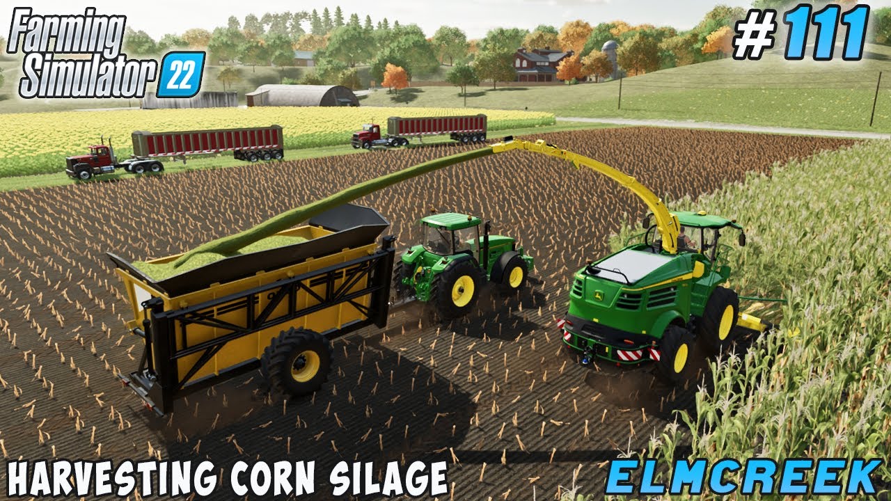 Harvesting corn silage for sale | Elmcreek Farm | Farming simulator 22 ...