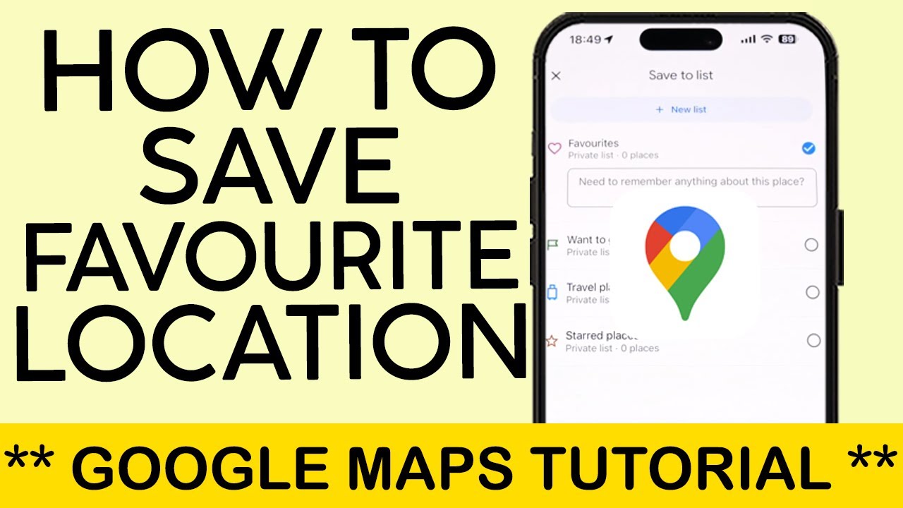 How to Save Location on Google Maps | Save Your Favourite Place on ...