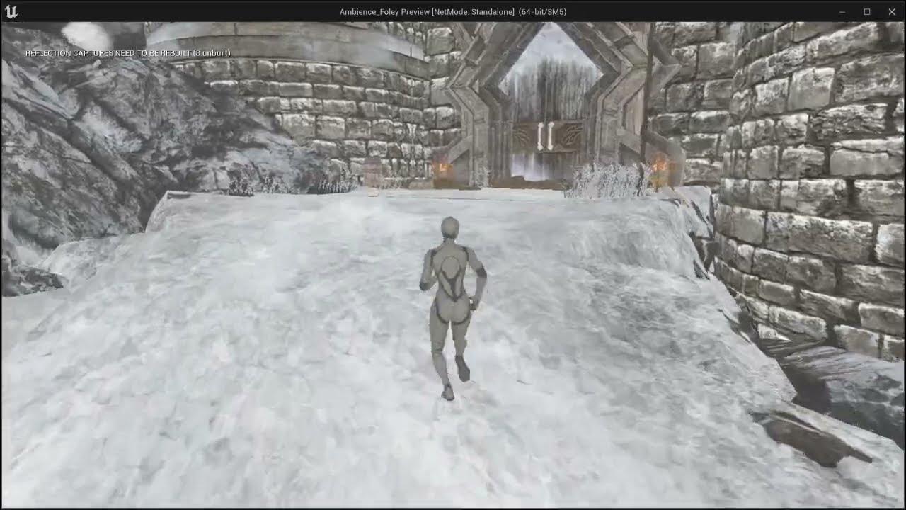 Sound Design for Default Unreal 5 Map - Infinity Blade : Ice Land using FMOD. - YouTube