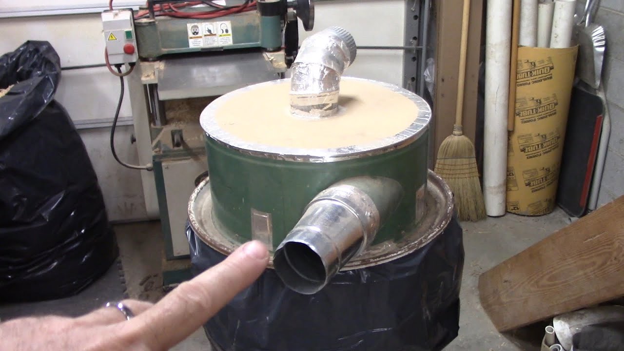 Using Plastic Liners in Dust Collector Barrel - YouTube
