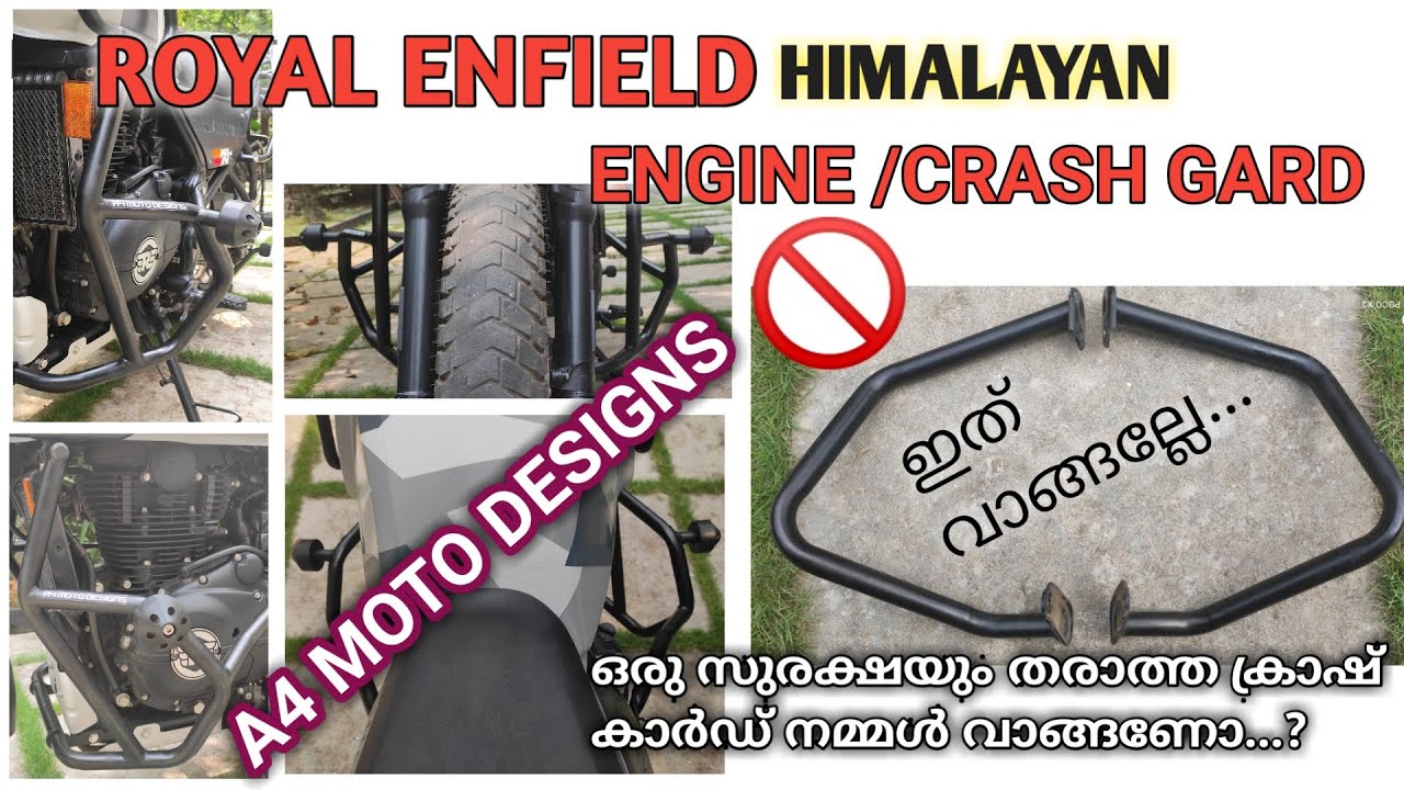 Royal Enfield Himalayan Engine/Crash Guard with Slider,A4 Moto designs ...