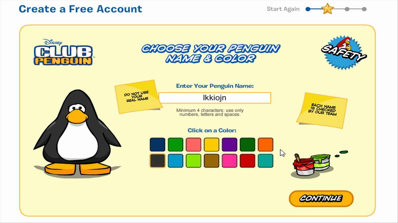 How To Make A Club Penguin Account - YouTube