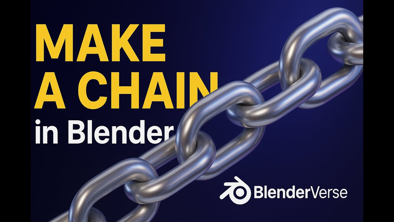 How to Make a Realistic Chain in Blender | Easy Step-by-Step Tutorial ...