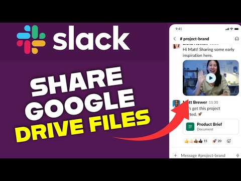 How to Share Google Drive Files in Slack 2025? - YouTube