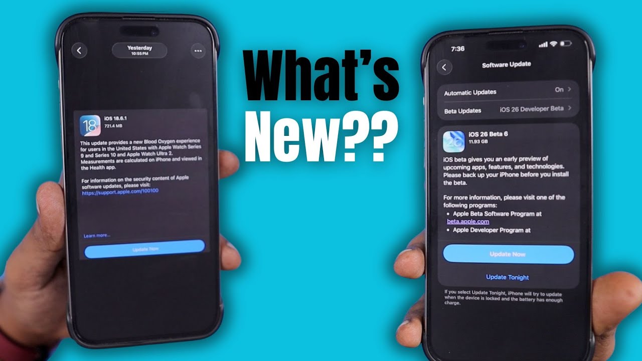 iOS 18.6.1 🔥 iOS 26 Beta Updates Released - What's New? - YouTube