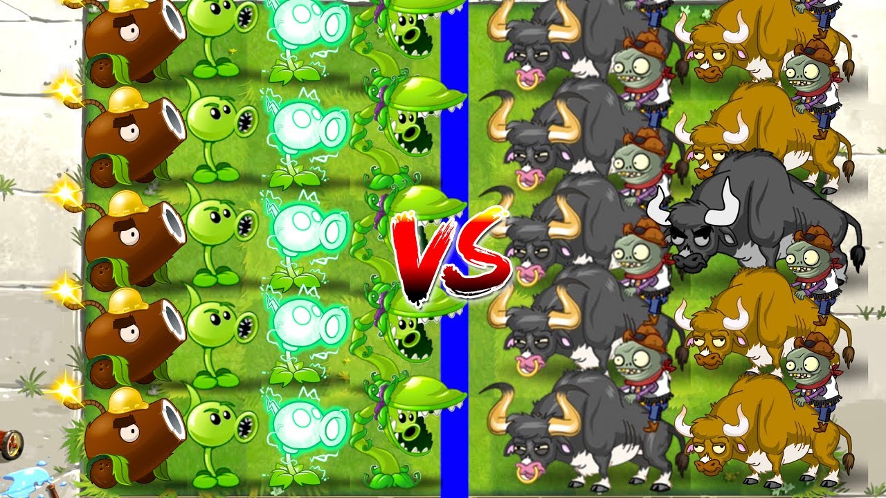 Rodeo Legend vs Zombie Bull Plants vs Zombies 2 All Plants Power UP vs ...