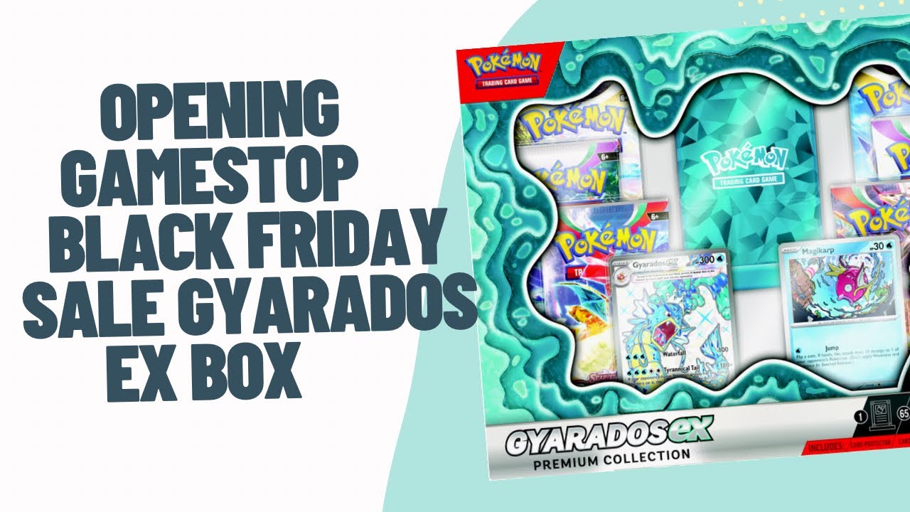 Opening GameStop Pokemon Black Friday sale Gyarados Ex box!! - YouTube