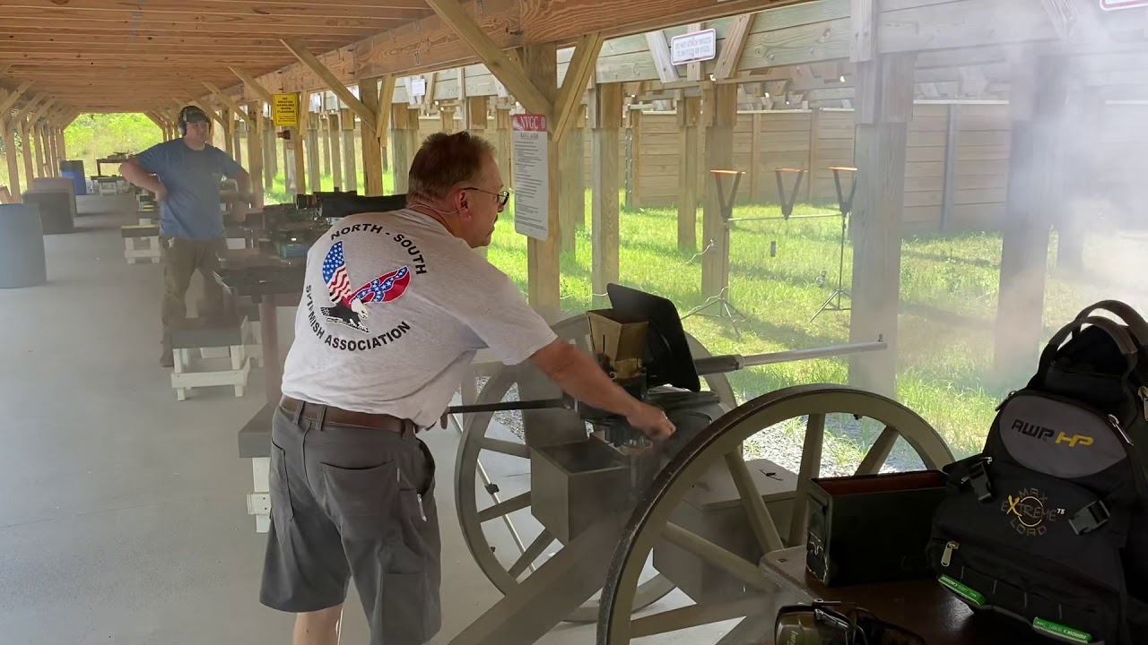 Test firing the Coffee mill gun - YouTube