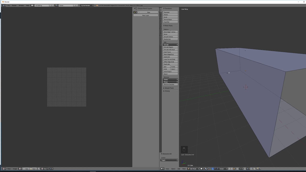 Blender Tutorial Simple corridor creation with texturing for Unity ...