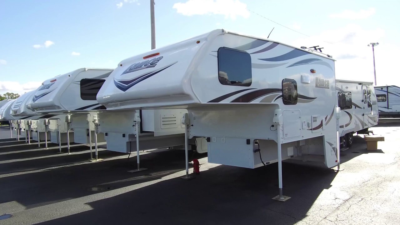 2018 Lance 855S Truck Camper Walk Through Video - YouTube