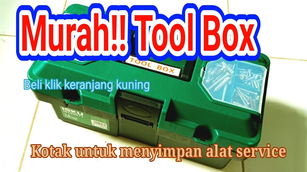 Viral ! Tool Box murah kotak menyimpan alat2 service anda Loor!! - YouTube