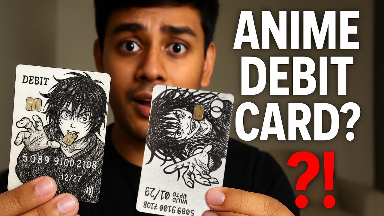 Turning My Boring Debit Card into ANIME Art | Custom DIY Debit Card ...
