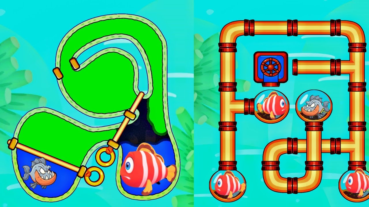 Save the fish game Level 2804 ⭐⭐ | pull the pin save fish game android ...