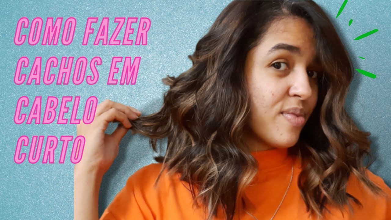 Como fazer CACHOS em CABELO CURTO | SAMIRA SILVEIRA - YouTube