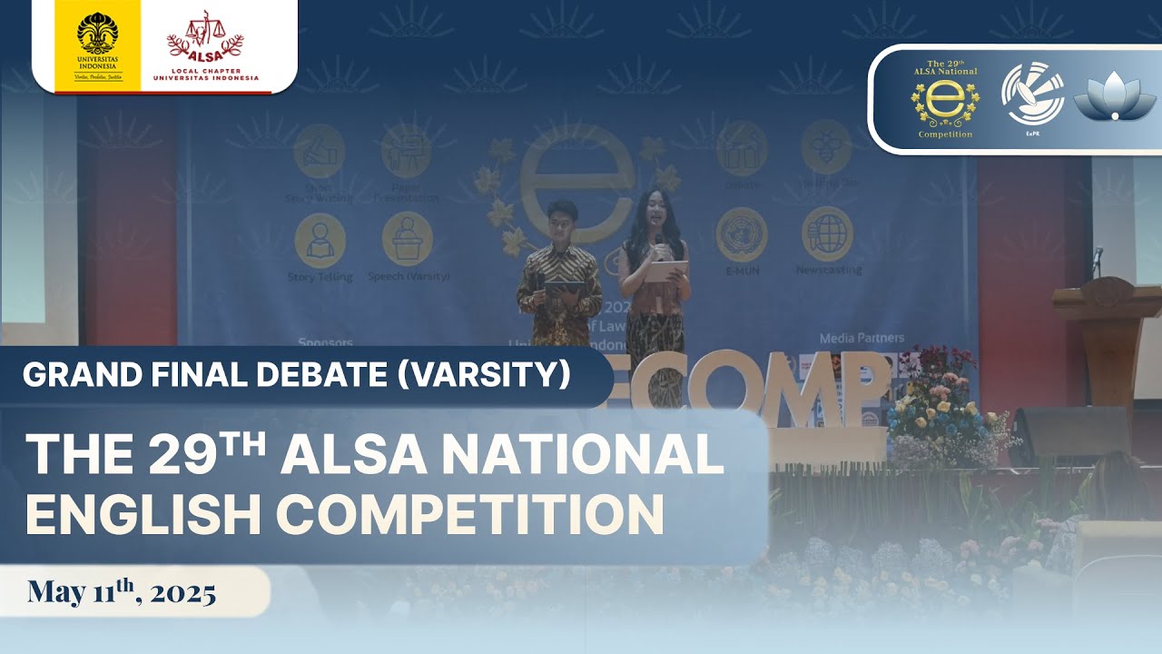 Grand Final Debate Varsity The 29th ALSA National English Competition ...