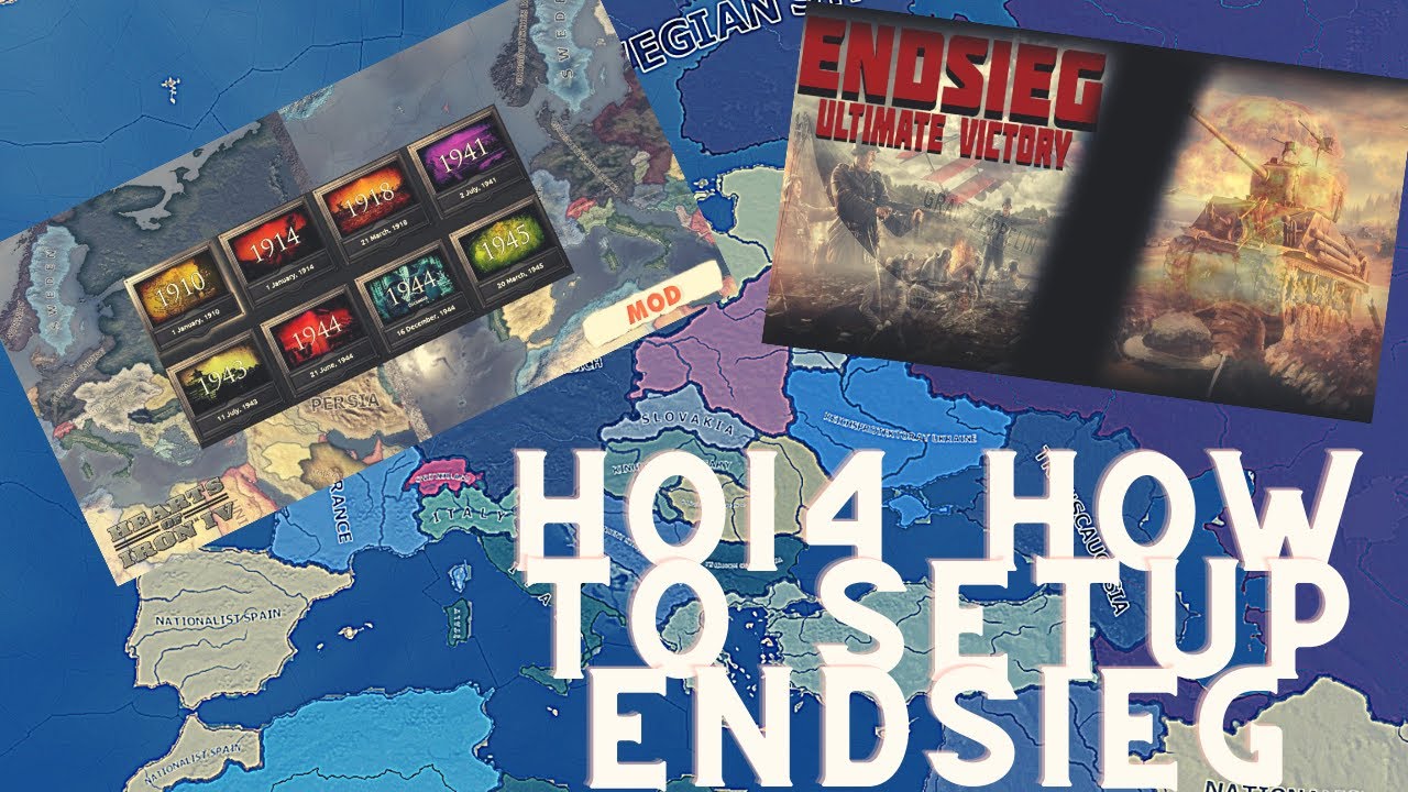 Hearts of Iron 4 How to setup Endsieg - YouTube